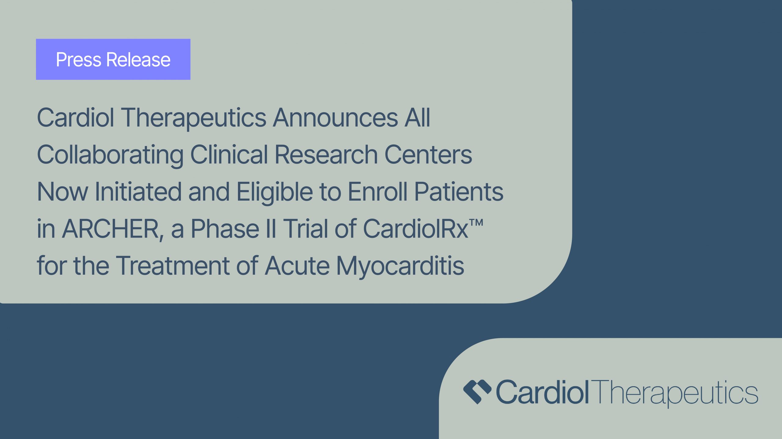 Cardiol Therapeutics Announces All Collaborating Clinical Research ...