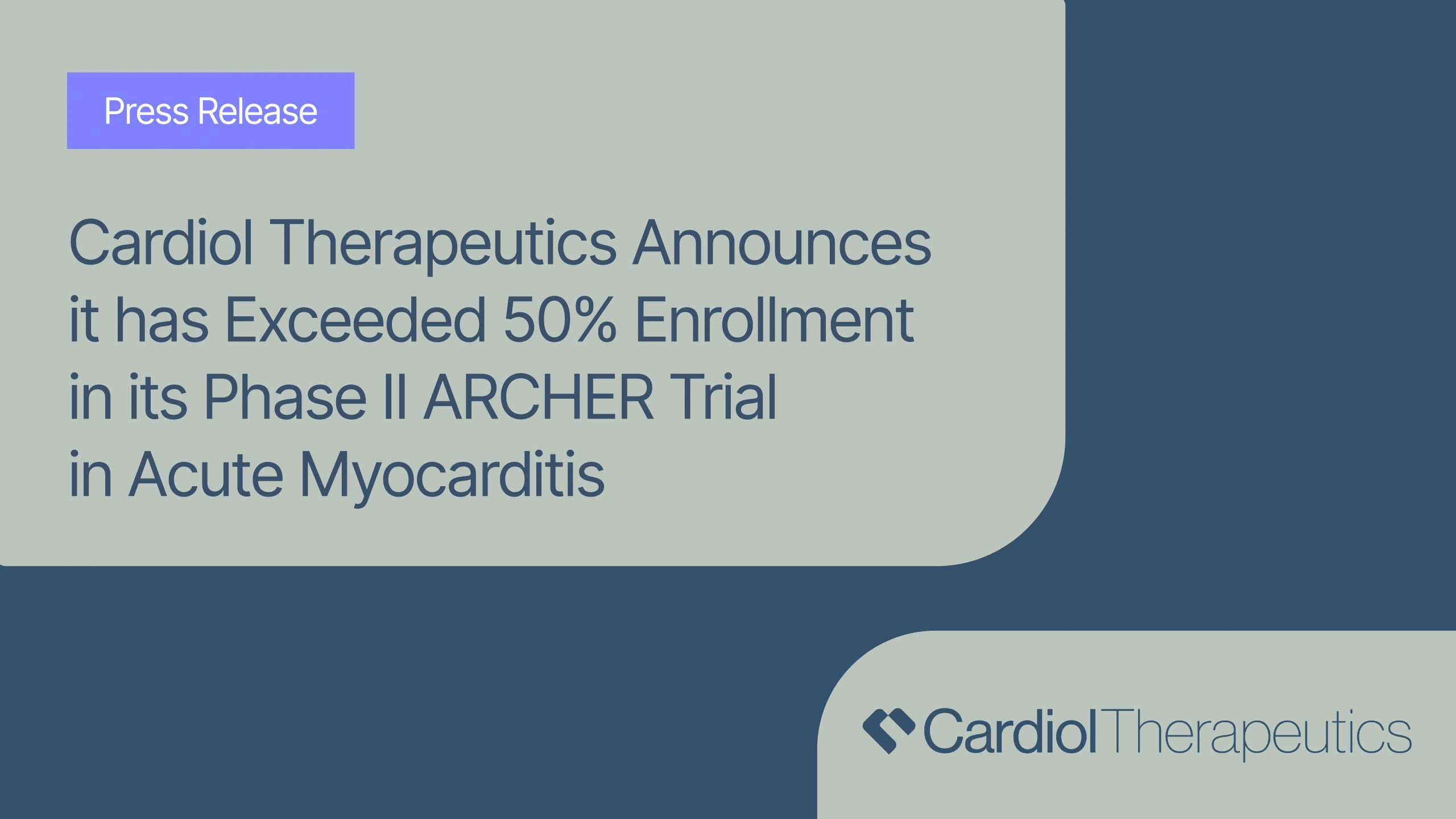 Cardiol Therapeutics Announces it has Exceeded 50% Enrollment in its ...