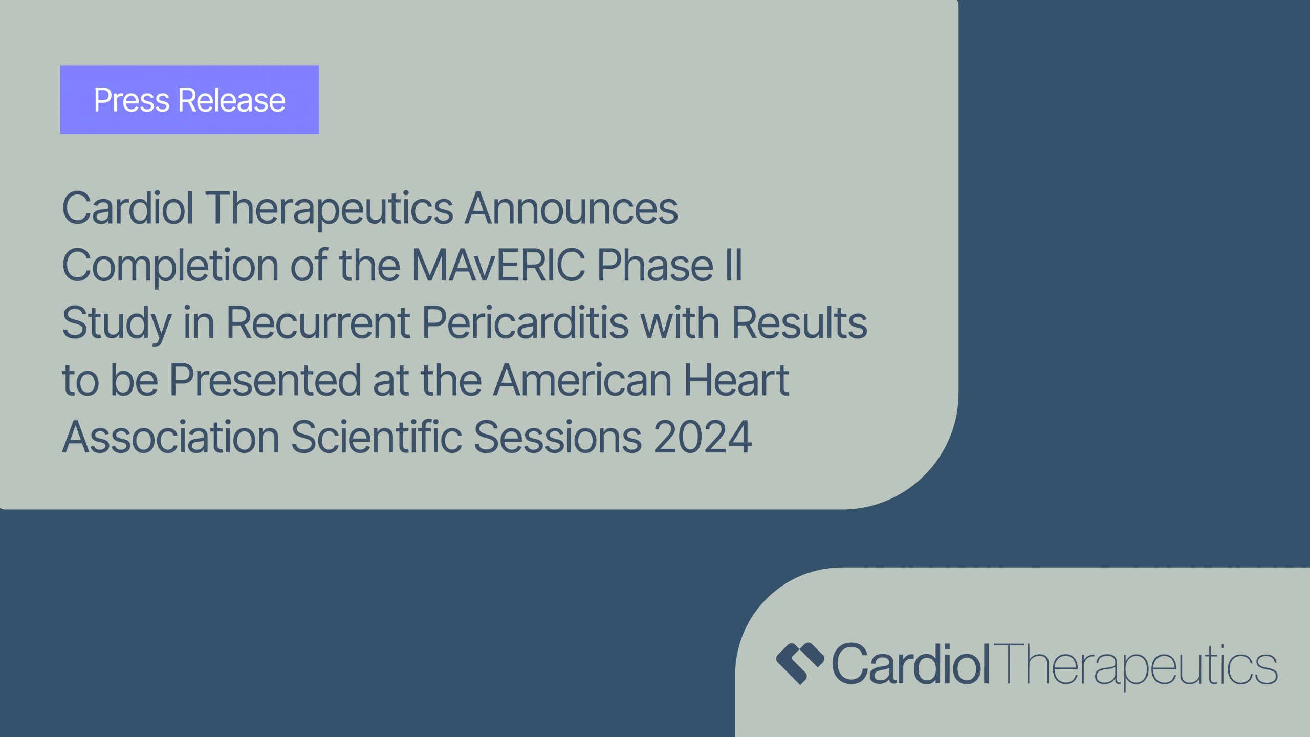 Cardiol Therapeutics Announces Completion of the MAvERIC Phase II Study ...