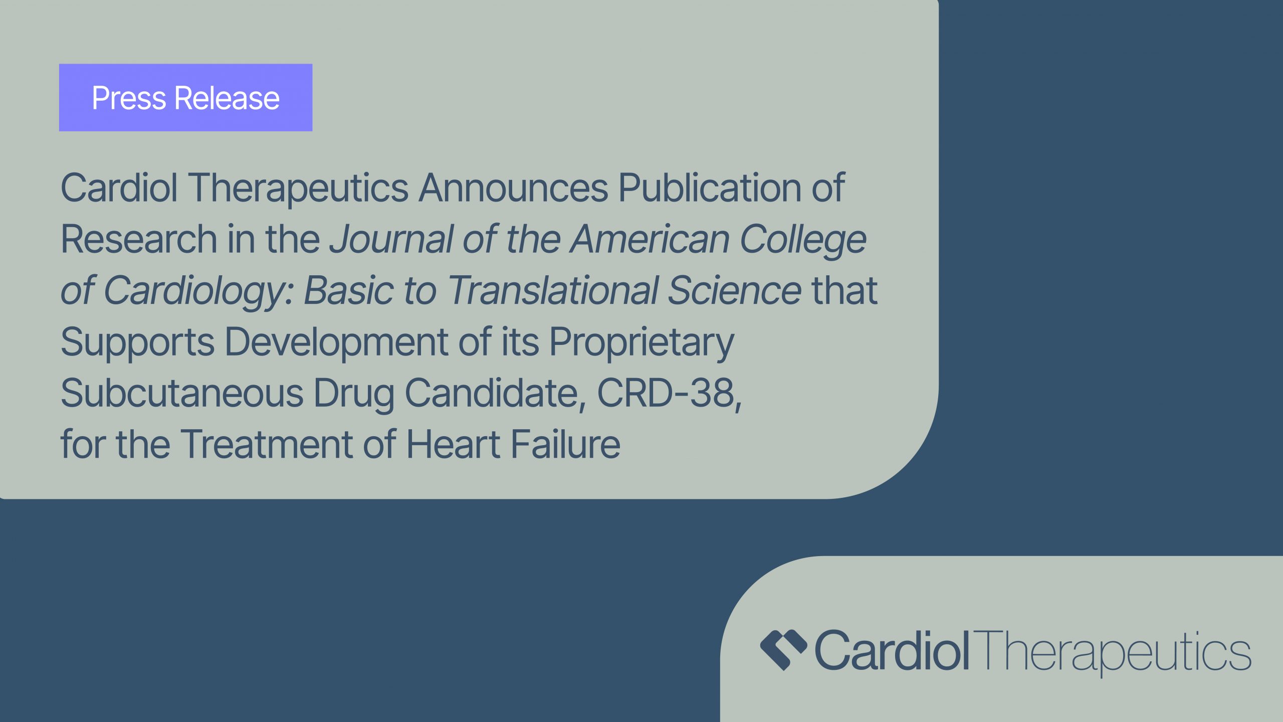 Cardiol Therapeutics Announces Publication of Research in the Journal ...