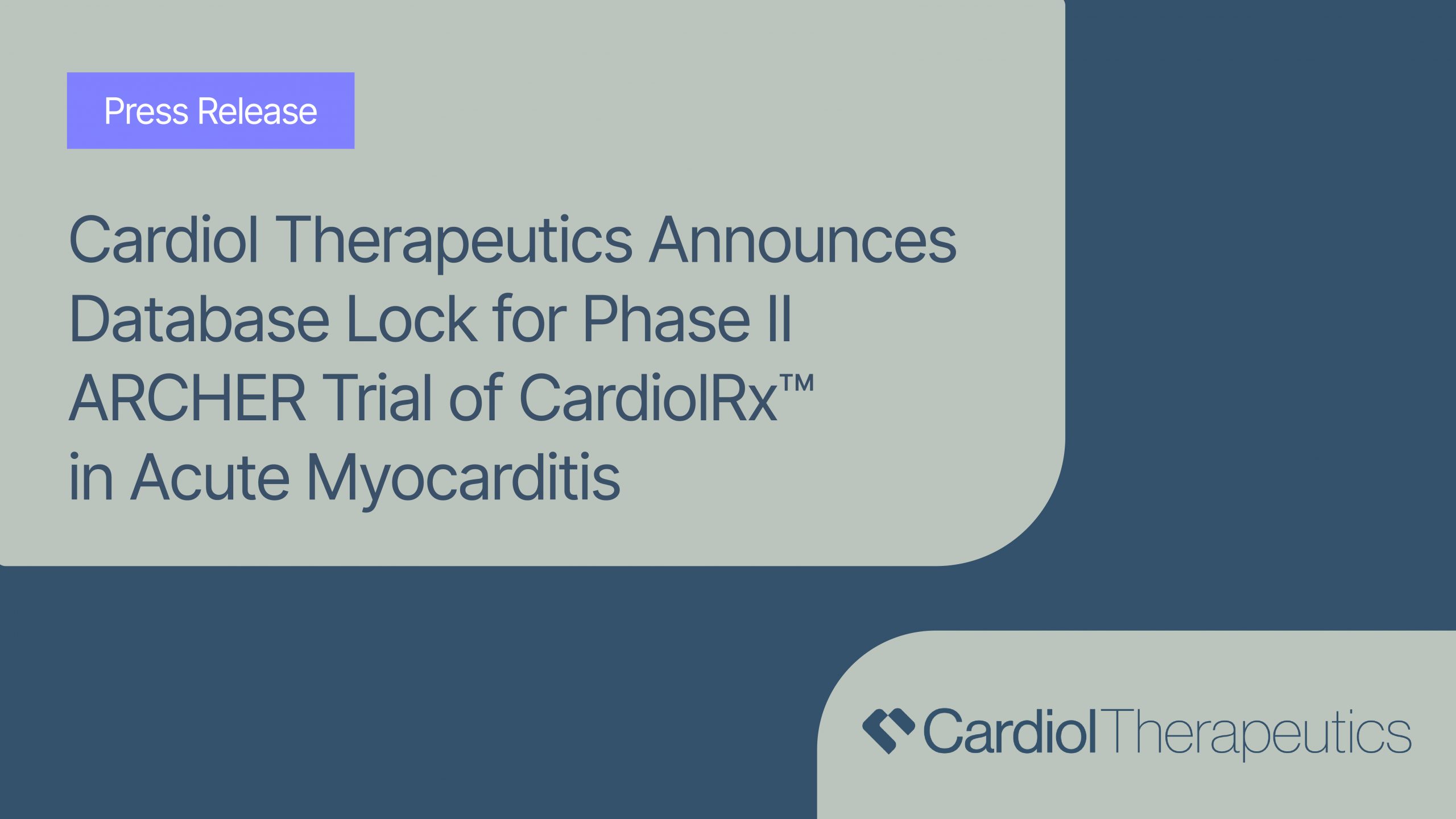 Cardiol Therapeutics Announces Database Lock for Phase II ARCHER Trial ...