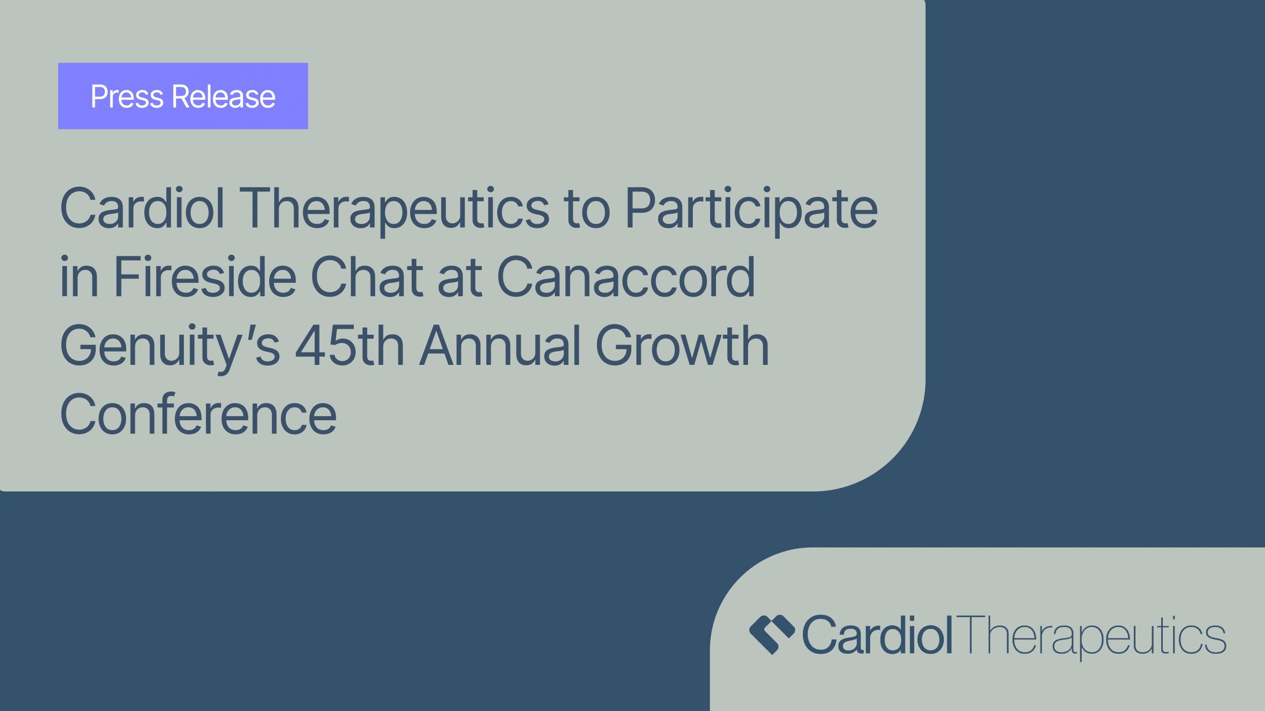 Cardiol Therapeutics to Participate in Fireside Chat at Canaccord ...